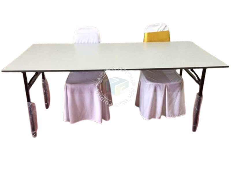 Rectangular Banquet Table | Oblong Folding Tables | Grey - Saidina Group