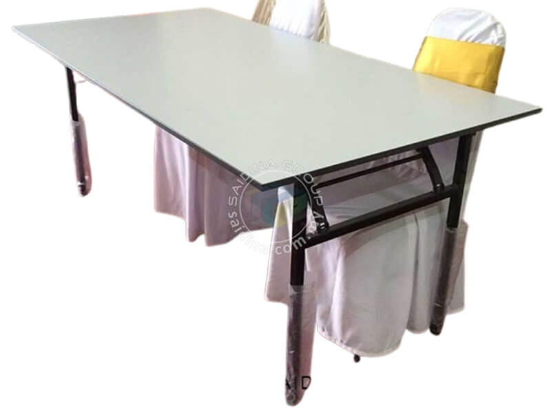 Rectangular Banquet Table | Oblong Folding Tables | Grey - Saidina Group